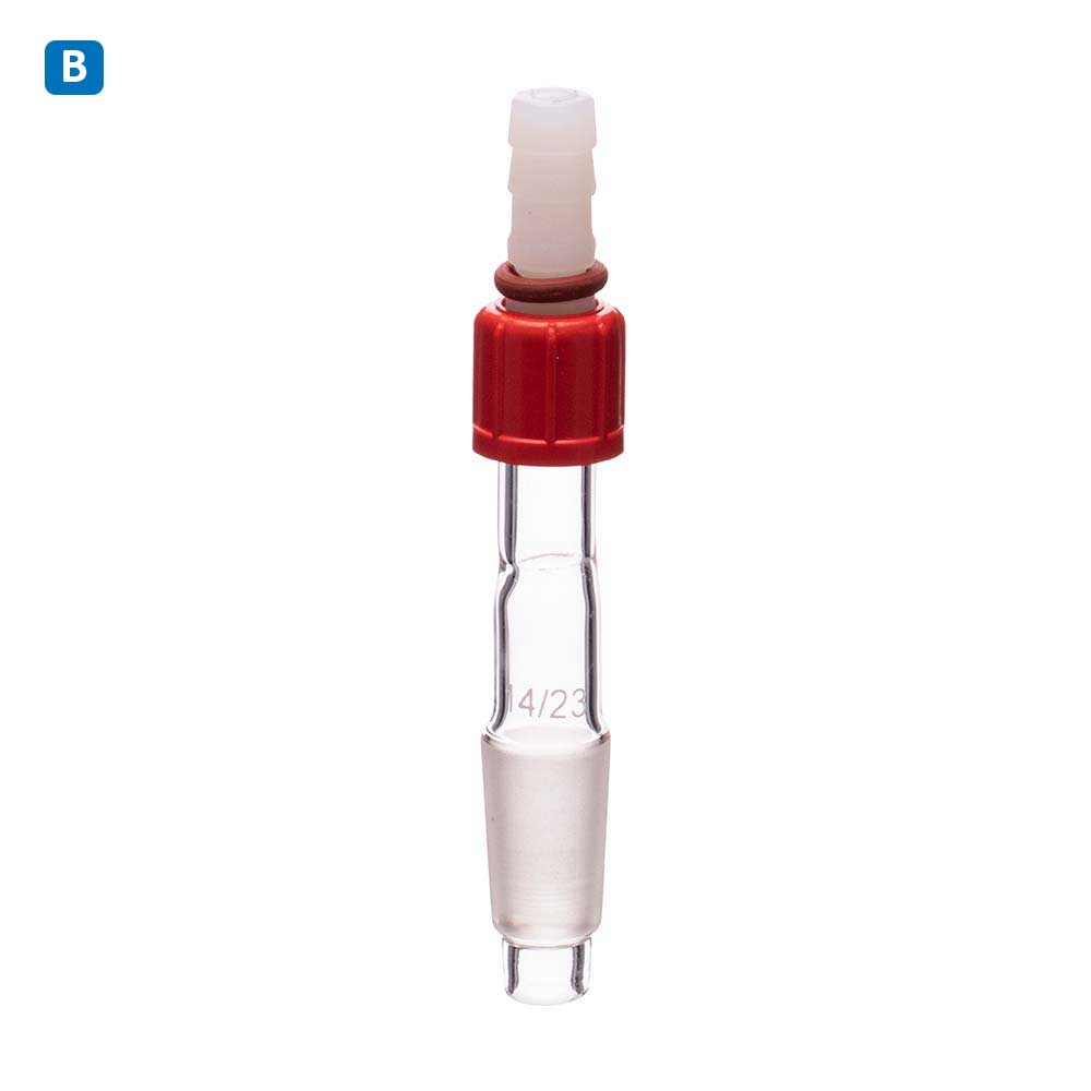 Adapter, Cone To Flexible Tubing, Right Angle Connection With Screw ...