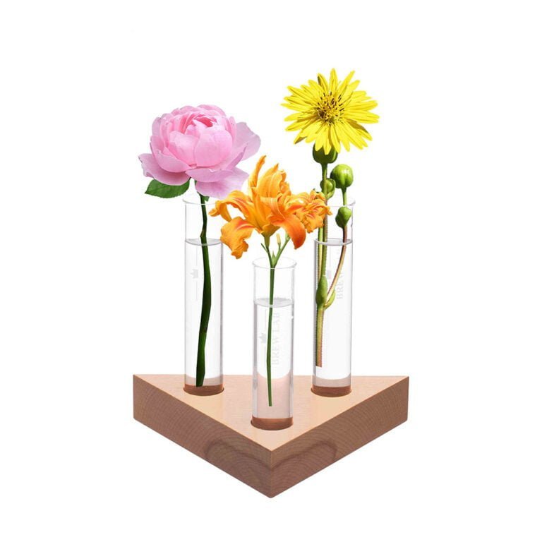 Triangle Test-Tube Tabletop Planter – Stylish & Easy