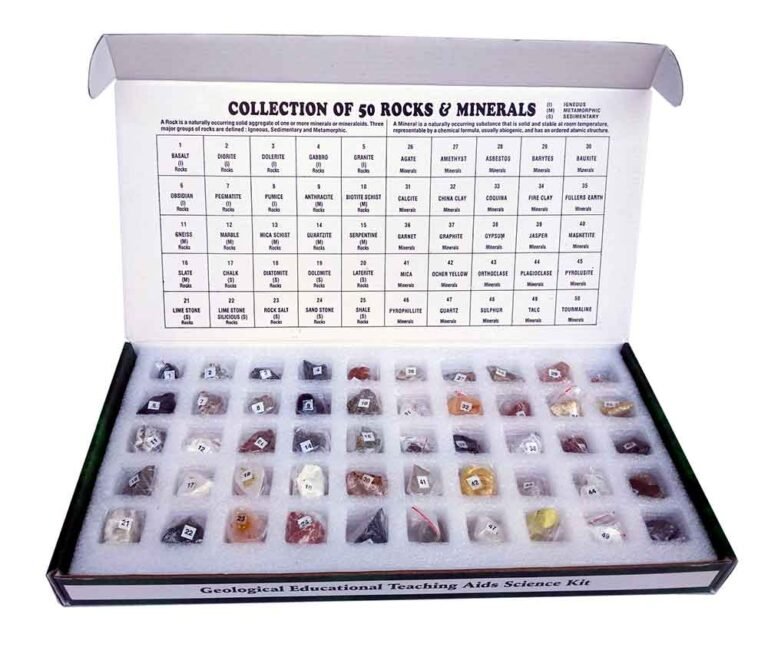 ROCKS AND MINERALS COLLECTION (SET OF 50) - Scientific Lab Equipment ...